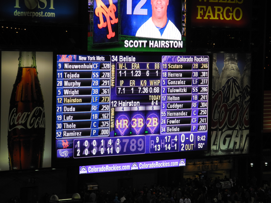 StadiumPage.com - Coors Field - Scoreboards