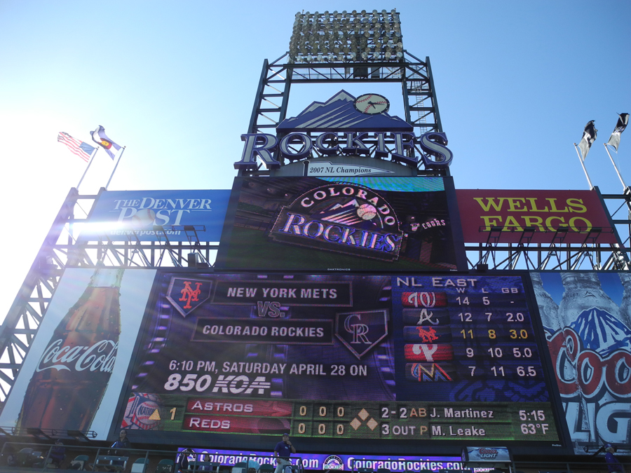 StadiumPage.com - Coors Field - Scoreboards